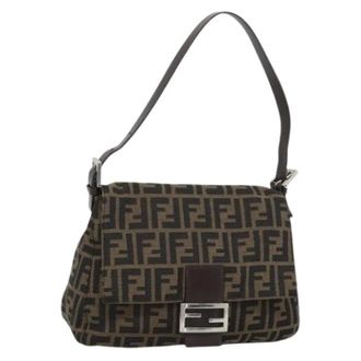 Fendi Pre-owned Vintage Zucca Canvas Shoulder Bag - Femme - Pre-owned - Brun - Taille: ONE Size