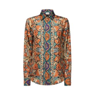 Pierre-Louis Mascia Femme, Blouses et Chemises, Multicolore, Taille: 36 FR Aloe Longsleeve Shirt