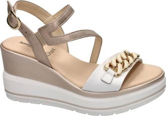 Nero Giardini Femme, Chaussures, Blanc, Taille: 38 EU E615962D Sandales compens&eacute;es