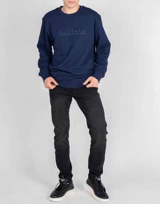 Invicta Sweatshirt C-Ausschnitt Herren Blau