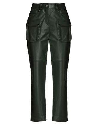 8 by YOOX LEATHER SLIM-FIT CARGO PANTS