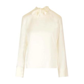 Theory Seidenbluse - - Blouses & Shirts - Damen - Beige - L