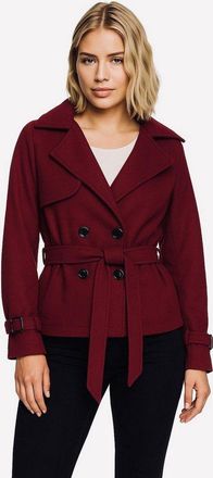 Worldclassca Trenchcoat Worldclassca Kurzer Doppelreihiger TRENCHCOAT Jacke Reverskragen