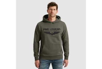 PME Legend Kapuzensweatshirt Hooded soft terry with logo mit Logostickerei