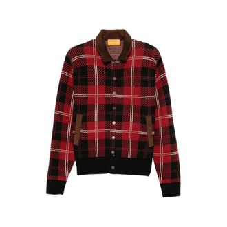 Guest In Residence Check-pattern Cardigan