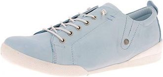 Andrea Conti Chaussures Basses &agrave; Lacets en Cuir pour Femme 0345724, H Bleu., 39 EU
