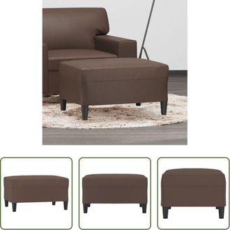 vidaXL Repose-pied - Repose-pied Marron 70x55x41 cm Similicuir