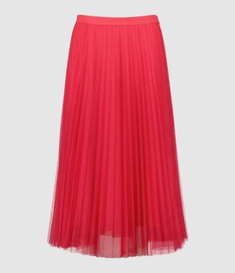 Tara Jarmon Jupe Longue Juillet Fuchsia