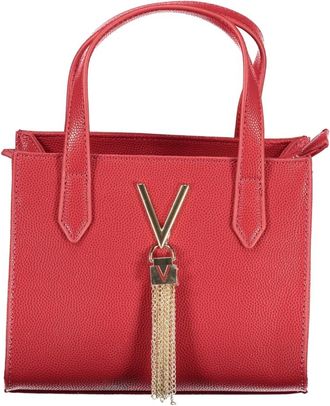Mario Valentino Femme, Sacs, Rouge, Taille: ONE Size Sac &agrave; main rouge pour femme avec poign&eacute;es et bandouli&egrave;re r&eacute;glable