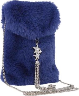 Jimmy Choo London Pre-owned Sac en fourrure - Femme - Pre-owned - Bleu - Taille: ONE Size