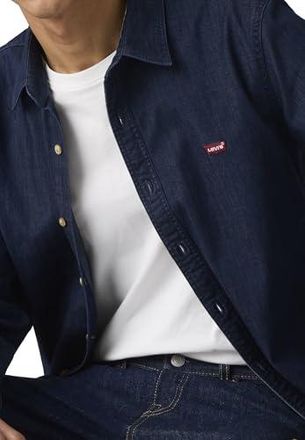 Levi's Ls Battery HM T-Shirt Slim Mookie Dark Was, Mookie Dark Wash, XXL