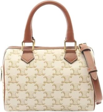Celine Sac &agrave; main vintage Pre-owned en toile - Femme - Pre-owned - Beige - Taille: ONE Size