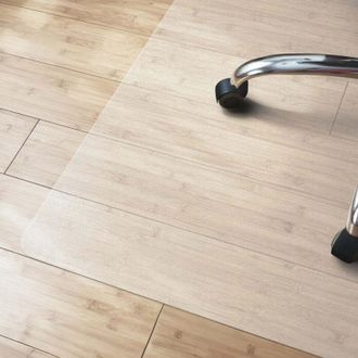 Floordirekt Bodenschutzmatte F&uuml;r Hartb&ouml;den Polycarbonat 114 x 300 cm Transparent Rechteckig