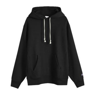 Champion Homme, Sweatshirts et sweats à capuche, Noir, Taille: XS Sweat à capuche en molleton brossé