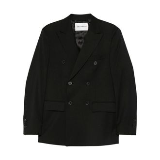Amaranto Amar&aacute;nto, Homme, Costumes, Noir, Taille: S Blazer Crois&eacute;