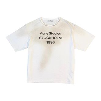 Acne Studios Homme, Tops, Blanc, Taille: L T-Chemises