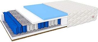 Selsey Lerand - Matratze, zweiseitige Taschenfederkernmatratze, 7 Zonen, HR-Schaum Kokosschicht, 20 cm hoch (80x200 cm)