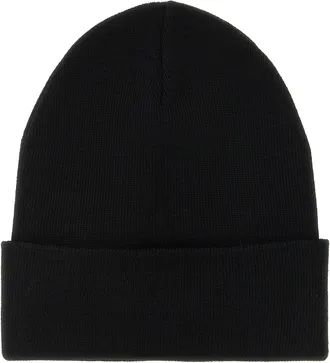 Moncler Logo-Embroidered Virgin Wool Beanie - Black