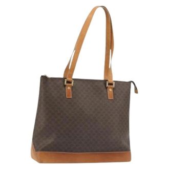 Celine Pre-owned Macadam Canvas Tote Bag - Femme - Pre-owned - Brun - Taille: ONE Size
