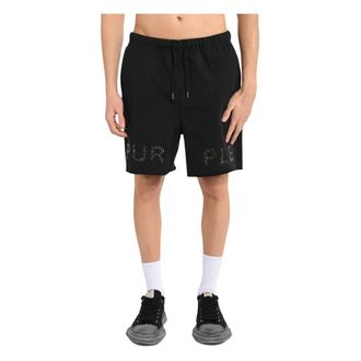 Purple Homme, Shorts, Noir, Taille: 2XL Hotfix Crystal Short