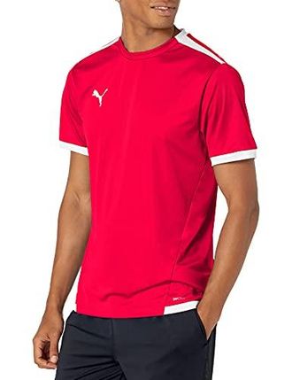 Puma Maillot Teamliga pour Homme, Rouge/Blanc, Taille M