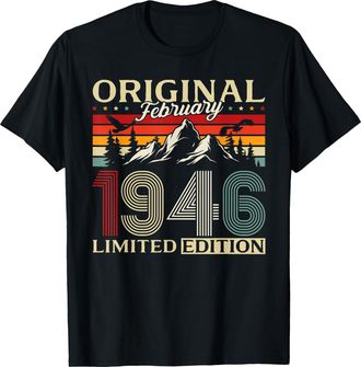 Generic 80. Geburtstag Februar 1946 Original Limited Edition T-Shirt