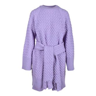 Erika Cavallini Semi Couture Wollkleid - - Dresses - Damen - Lila - M