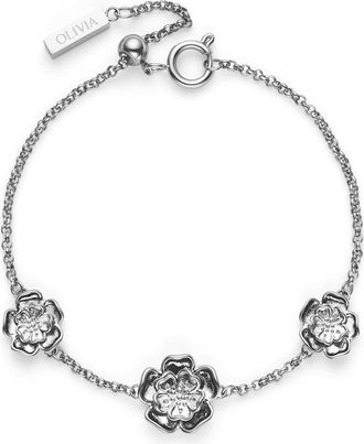 Olivia Burton Armband f&uuml;r Damen Kollektion TUDOR ROSE aus Edelstahl mit Charms - 24100246
