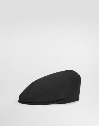 Dolce & Gabbana Schieberm&uuml;tze Aus Twill - Frau H&uuml;te Und Handschuhe Schwarz 56
