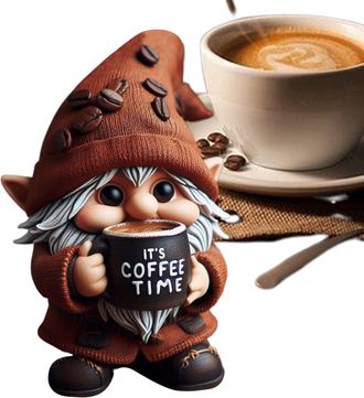 Generic Kaffee-Gonomen, Coffee Gnome, Coffee Bar Decor - Figuren von K&uuml;chenarbeitsplatten | Weihnachten Valentinstag Harz Gnome Sammlerfigur f&uuml;r Kaffeeliebhab