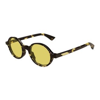Bottega Veneta unisex, Accessoires, Brun, Taille: 48 MM Round Lunettes de soleil
