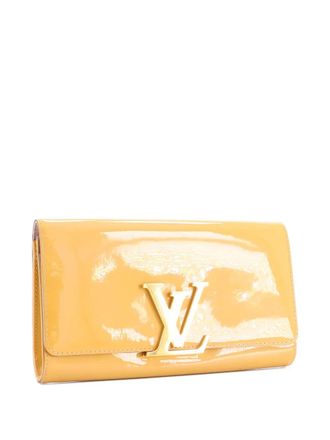 Louis Vuitton pochette Louise Long vernie - Jaune