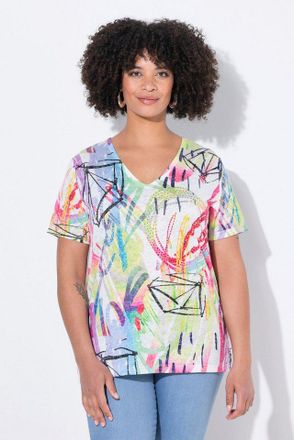 Angel Of Style T-Shirt T-Shirt bequeme Passform Scribble-Muster