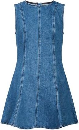 Topshop Robe sans manches en denim de coton m&eacute;lang&eacute;