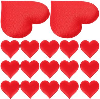 Cabilock 500 St&uuml;ck Rotes Herzkonfetti aus Schwammstoff 3D Herzbl&uuml;tenbl&auml;tter f&uuml;r Romantische Tischdekoration bei Hochzeit Valentinstag und Party