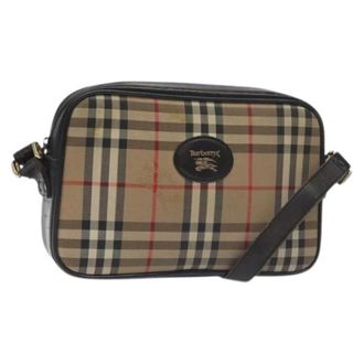 Burberry Pre-owned Sac bandouli&egrave;re en toile - Femme - Pre-owned - Beige - Taille: ONE Size