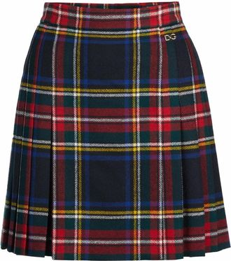 Dolce & Gabbana Kurzer Faltenrock mit Karomuster - - Skirts - Damen - Mehrfarbig - 3XS