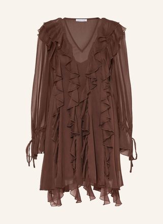 Mrs & Hugs Mrs & Hugs Kleid Mit Volants braun