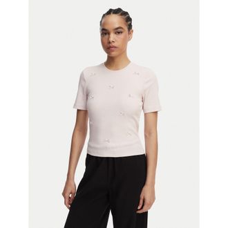 Only T-Shirt Femke 15369336 Hellrosa Slim Fit