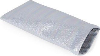 styleBREAKER Etui Brillenetui Kroko Perlmutt mit Putztuch