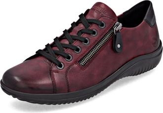 Remonte Damen Low-Top Sneaker D0700, Frauen Halbschuhe,lose Einlage,wasserabweisend,remonteTEX,Freizeit,sportlich,straßenschuhe,rot Kombi (35),38 EU