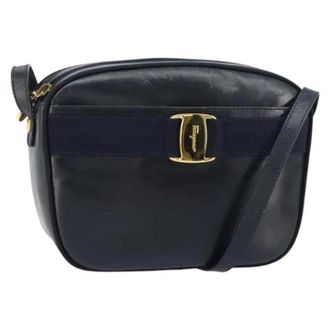 Ferragamo Pre-owned Ledertasche zum Umh&auml;ngen - - Pre-owned - Damen - Blau - ONE SIZE