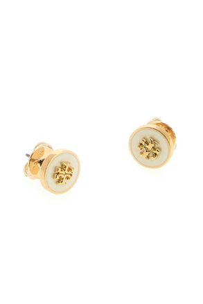Tory Burch Womens Enameled Metal Icon Earrings 700 Brass