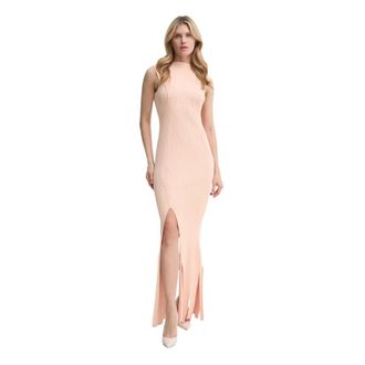 Victoria Beckham Femme, Robes, Rose, Taille: 38 FR Robe longue sans manches pliss&eacute;e
