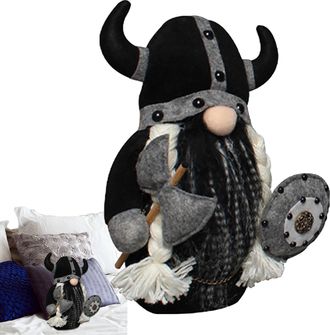 Generico Wikinger Wichtel Ornamente | Mittelalterlicher gesichtsloser Wikinger Pl&uuml;schpuppe - Gladiator Gnome Tischornamente Puppe | Zwergelf Krieger f&uuml;r Tisch,