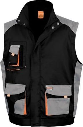 Result Work-Guard - Veste de travail sans manches - Homme (2 XL) (Noir/Gris/Orange)