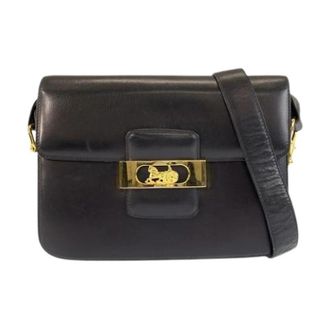Celine Pre-owned Schwarze Leder Umh&auml;ngetasche - - Pre-owned - Damen - Schwarzk - ONE SIZE