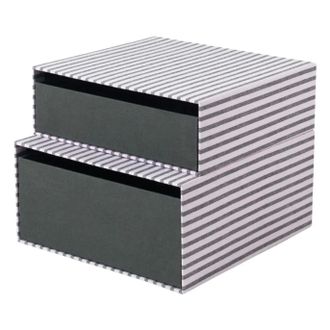 Broste Copenhagen Bo&icirc;tes de rangement en carton Cecelia - Set de 2 Broste Copenhagen