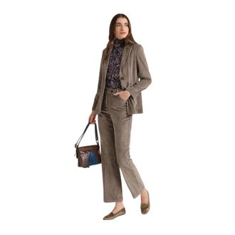 Maliparmi Cord-Samt Hose - - Trousers - Damen - Grau - S