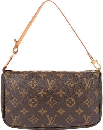 Louis Vuitton Crossbody Bags - Louis Vuitton Canvas Monogram Pochette Accessoire - Gr. unisize - in Braun - f&uuml;r Damen